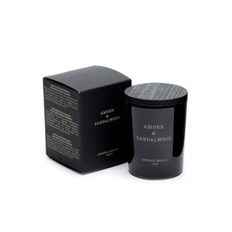 Cerer&iacute;a Moll&aacute; MOLLA 1899 | Mini-Kerze Aus Bernstein & Sandelholz | Duftkerze Mit 1 Docht | 20 Stunden Brenndauer | Nat&uuml;rliche D&uuml;fte | Recycelbare Verpackung | Handg