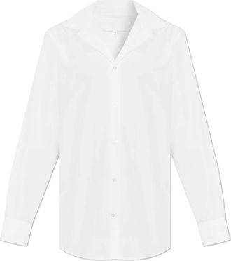 Maison Margiela Homme, Chemises, Blanc, Taille: M Chemise &agrave; col en V