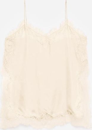 Arket Tr&auml;gertop Mit Spitze -Beige
