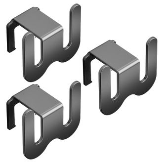 Amosfun 3 Stück Wandschuhregal Selbstklebend Hausschuhehalter Platzsparend aus Robustem Material Türschuhhaken für Badezimmer Wohnmobil und Kleiderschrank