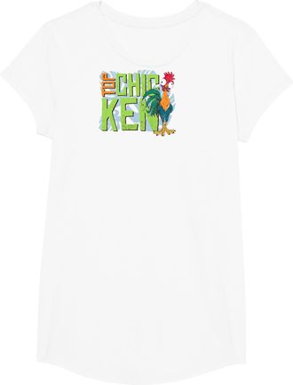 Disney Moana 2 Hei Hei Top Chicken Tropical Panel T-Shirt