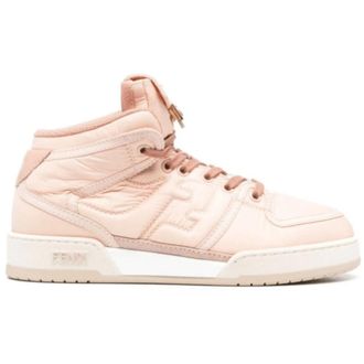 Fendi Embossed High-Top Sneakers - - Shoes - Damen - Rosa - 39 1/2 EU