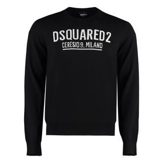 Dsquared2 Round-Neck Strickwaren - - Knitwear - Herren - Schwarzk - 2XL