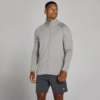 MyProtein Veste zipp&eacute;e Training Ultra gaufr&eacute; MP homme - Gris craie - XS