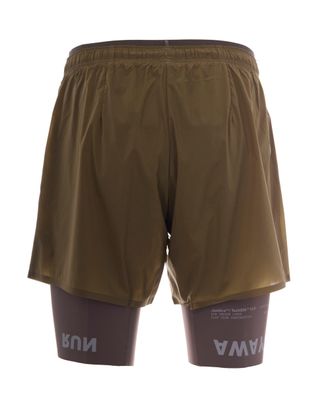SATISFY Mens Bermuda Shorts Techsilk 8 Military Olive Shell: Polyamide Trousers
