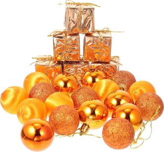 Cabilock 24St Christbaumschmuck Weihnachtsschmuck hängende weihnachtskugeln Weihnachts anhänger Christbaum anzuchtset weinachtsdeko Weihnachtsdekoration Weihna