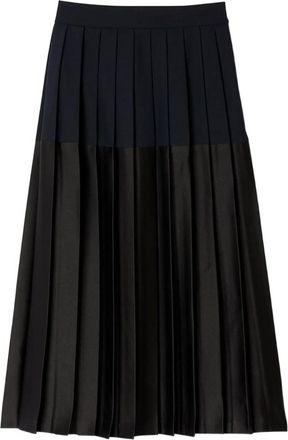 Sandro jupe mi-longue à design plissé - Noir