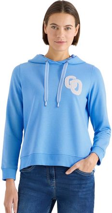 Cecil Hoodie mit Stickerei Fountain Blue XXL