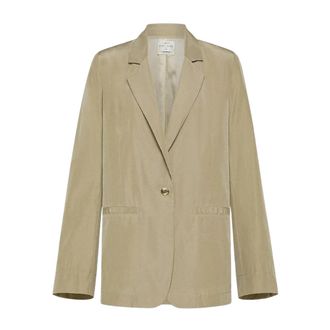 Forte_Forte Giacca Boxy Monopetto - - Jackets - Damen - Braun - S