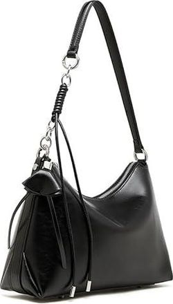 Generic Sac &agrave; bandouli&egrave;re pour femme, sac &agrave; bandouli&egrave;re en cuir v&eacute;ritable, sac fourre-tout souple, sac de travail, sac &agrave; main souple pliable sous les bras, No