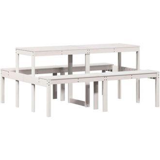 vidaXL Vidaxl - Picknicktisch 160x134x75 cm Massivholz Kiefer 492807