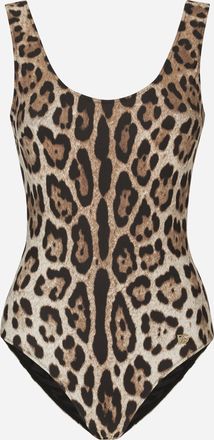 Dolce & Gabbana Badeanzug Leoprint - Frau Bademode Animalprint Jersey 2