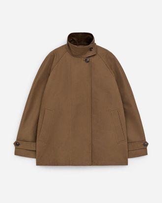 Arket Jacke Mit Cordkragen -Braun