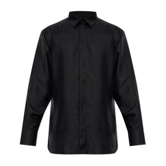 Tom Ford Homme, Chemises, Noir, Taille: 2XL Drapy Twill Fluid Fit Shirt