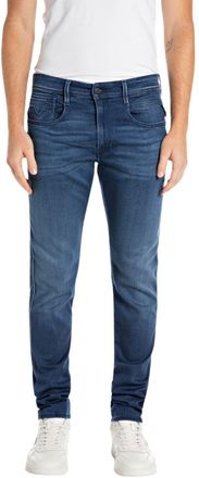 Replay Herren Jeans Anbass Slim-Fit X-Lite, Blau (Dark Blue 007), 33W / 34L