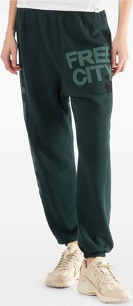 Freecity pantalon de jogging &agrave; logo imprim&eacute; - Vert