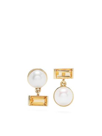 Aliita Boucles doreilles Paire Perla+baguette ct Epdce100icyg09k