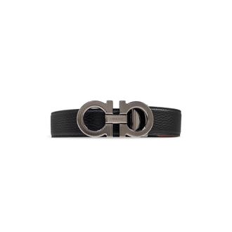 Ferragamo Doppelseitiger G&uuml;rtel - - Accessories - Herren - Schwarzk - 105 CM