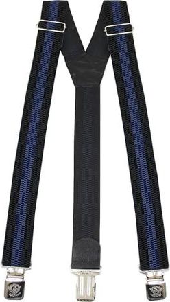 Glamexx24 Bretelles pour hommes et femmes : r&eacute;glables en forme de Y taille unique pantalon de travail bretelles pour hommes et femmes avec clip en m&eacute;tal solide,