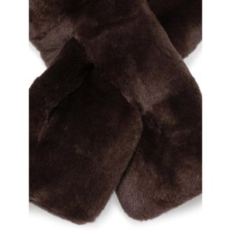 Yves Salomon Rex Rabbit Fur Scarf - Brown