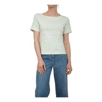 Patrizia Pepe Gr&uuml;nes Baumwoll-T-Shirt - - Tops - Damen - Gr&uuml;n - M