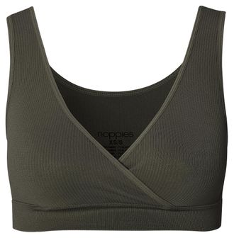 Noppies Maternity Damen Gayla Seamless Nursing Rib Cross top Trägershirt/Cami Shirt, Olive-P627, M-L