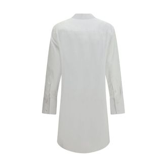 Maison Margiela Womens White Cotton Casual Dress