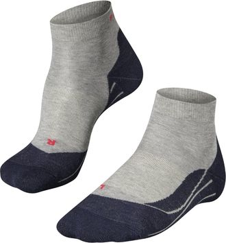 Falke Herren Laufsocken RU4 Endurance Short M Sso Baumwolle Funktionsmaterial antiblasen 1 Paar, Grau Light Grey 3406, 42-43