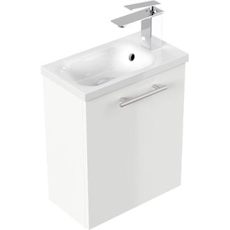 Magnolia Home G&auml;ste WC Badm&ouml;bel Pico Slimline 40cm SoftClose wei&szlig; hochglanz