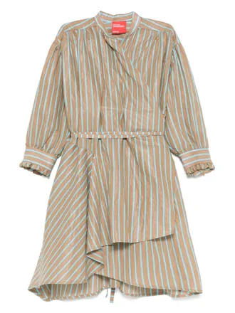 Merci robe à rayures - Marron