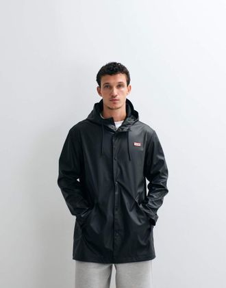 Hunter unisex Regenjacke in Schwarz