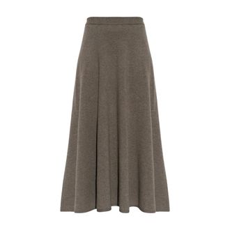 Fabiana Filippi Jupe en laine - Femme - Jupes - Brun - Taille: 38 FR