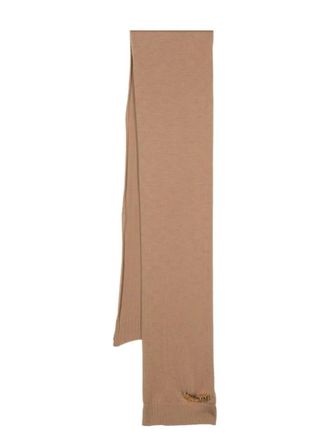 Moschino T&uuml;cher & Schals - Camel Brown Wool Scarf - Gr. unisize - in Beige - f&uuml;r Damen