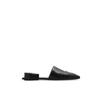 Tory Burch Pierced Leder Flat Mules - - Shoes - Damen - Schwarzk - 36 1/2 EU