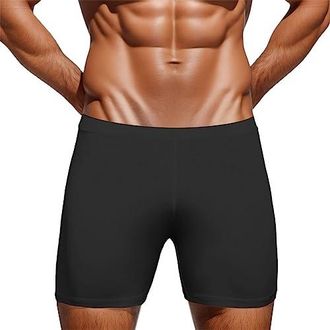 Generic Boxers Hommes, Long Modal Couleur Unie Sous-v&ecirc;tements Doux et Ajustement Id&eacute;al Cale&ccedil;on Hommes R&eacute;tro Confortable Respirant Hommes Sous-v&ecirc;tements pour l