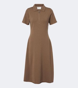 Extreme Cashmere Robe polo N&deg;497 Georgia en cachemire m&eacute;lang&eacute;