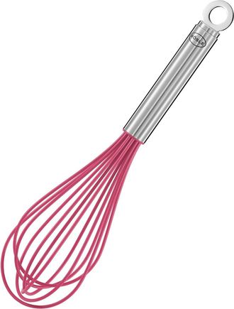 Rösle Schneebesen Pink Charity Edition, Edelstahl 18/10, Silikon pink, Temperaturbeständig bis 220 °C, spülmaschinengeeignet, Länge 27 cm, 27 x 6,5 x 6,5 cm