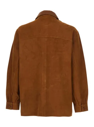 Sunflower Mens Jacket Brown Suede Leather Coat