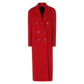 Pinko Pinko - Covent Cappotto - Femme - Manteaux - Rouge - Taille: 38 FR