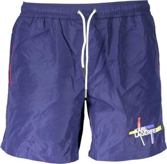 Karl Lagerfeld Homme, Maillots de bain, Bleu, Taille: M Maillot de Bain en Polyester Bleu