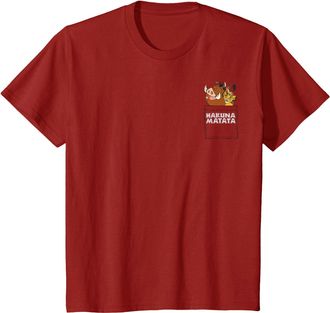 Disney The Lion King Group Shot Hakuna Matata Pocket T-Shirt