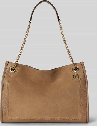 Lauren Ralph Lauren Henkeltasche mit Schulterkette aus Rindsnappa