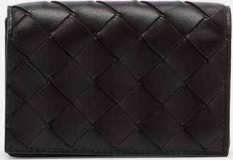 Bottega Veneta Kartenetui Intrecciato aus Leder