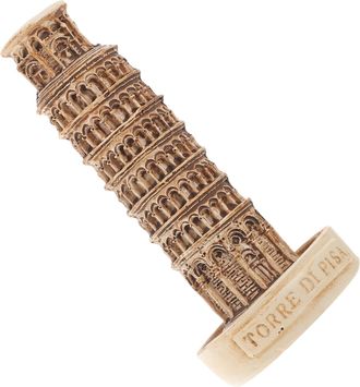 Artibetter Puppenhaus Schiefer Turm von Pisa Modell Harz Miniatur Geb&auml;udemodell Filigrane Architektur Deko f&uuml;r Wohndekor und Sammler Geschenkidee f&uuml;r Architektur