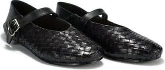 Generic JCVBN Chaussures plates pour femme Bout rond Chaussures de ballet d&eacute;contract&eacute;es en cuir souple, Noir, 37.5 EU