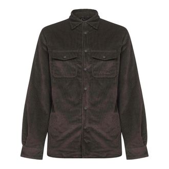 MC2 Saint Barth Braune Baumwolljacke mit Druckkn&ouml;pfen - - Jackets - Herren - Braun - L