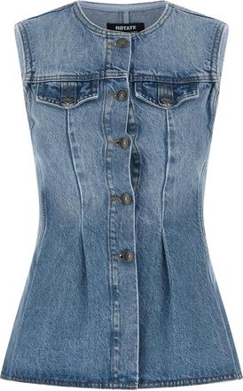 Rotate Rotate Birger Christensen, Damen, Oberteile, Blau, SGr&ouml;&szlig;e