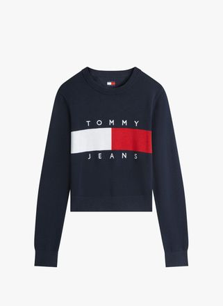 Tommy Hilfiger Pull &agrave; logo en coton