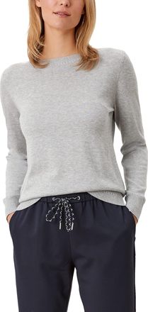 s.Oliver Damen 120.11.899.17.170.2112210 Sweater, Grey Melange, 46 EU