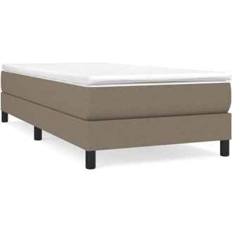 vidaXL Cadre de lit Taupe 90x190 cm Tissu - Vidaxl